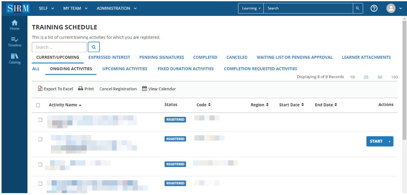 How to Find Your eLearning Activities